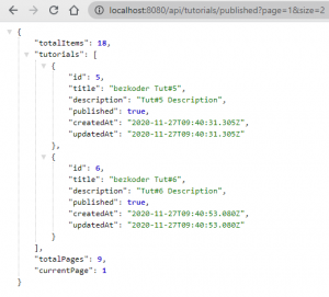 Node.js Express Pagination with PostgreSQL example - BezKoder