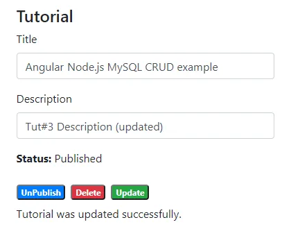 Angular + Node Express - BezKoder