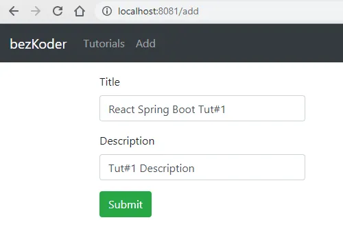 Spring Boot and React Project - BezKoder